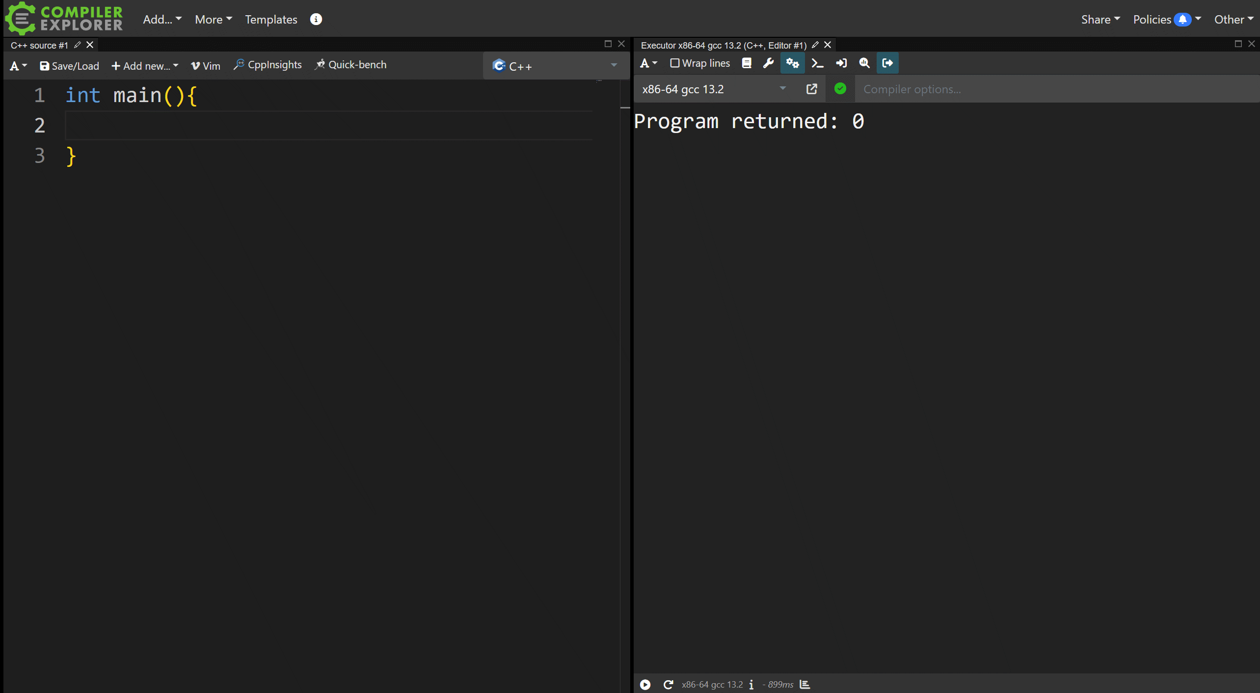 godbolt 使用文档 | Loser HomeWork
