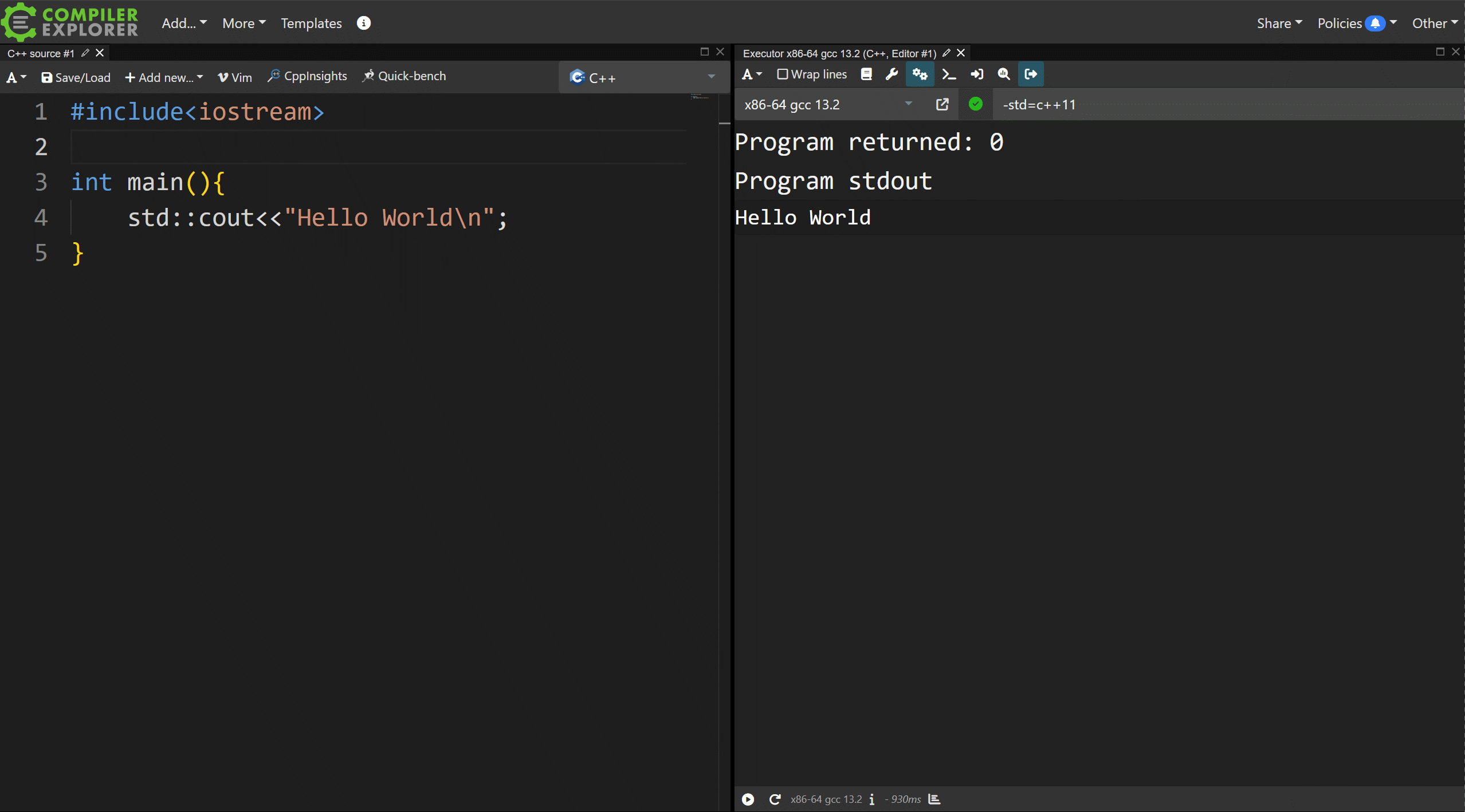godbolt 使用文档 | Loser HomeWork